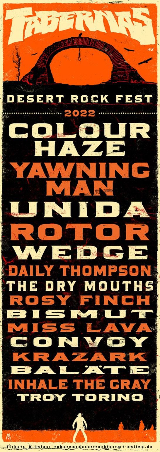 Tabernas Desert Rock Fest 2022 anuncia sus horarios - Rock The Best Music
