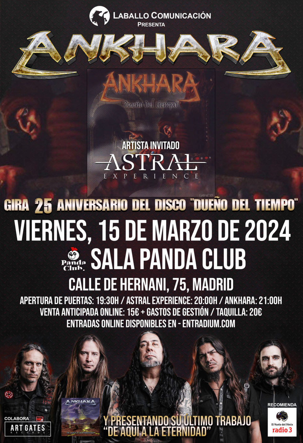 Ankhara, concierto aniversario de su disco debut “Dueño Del Tiempo ...
