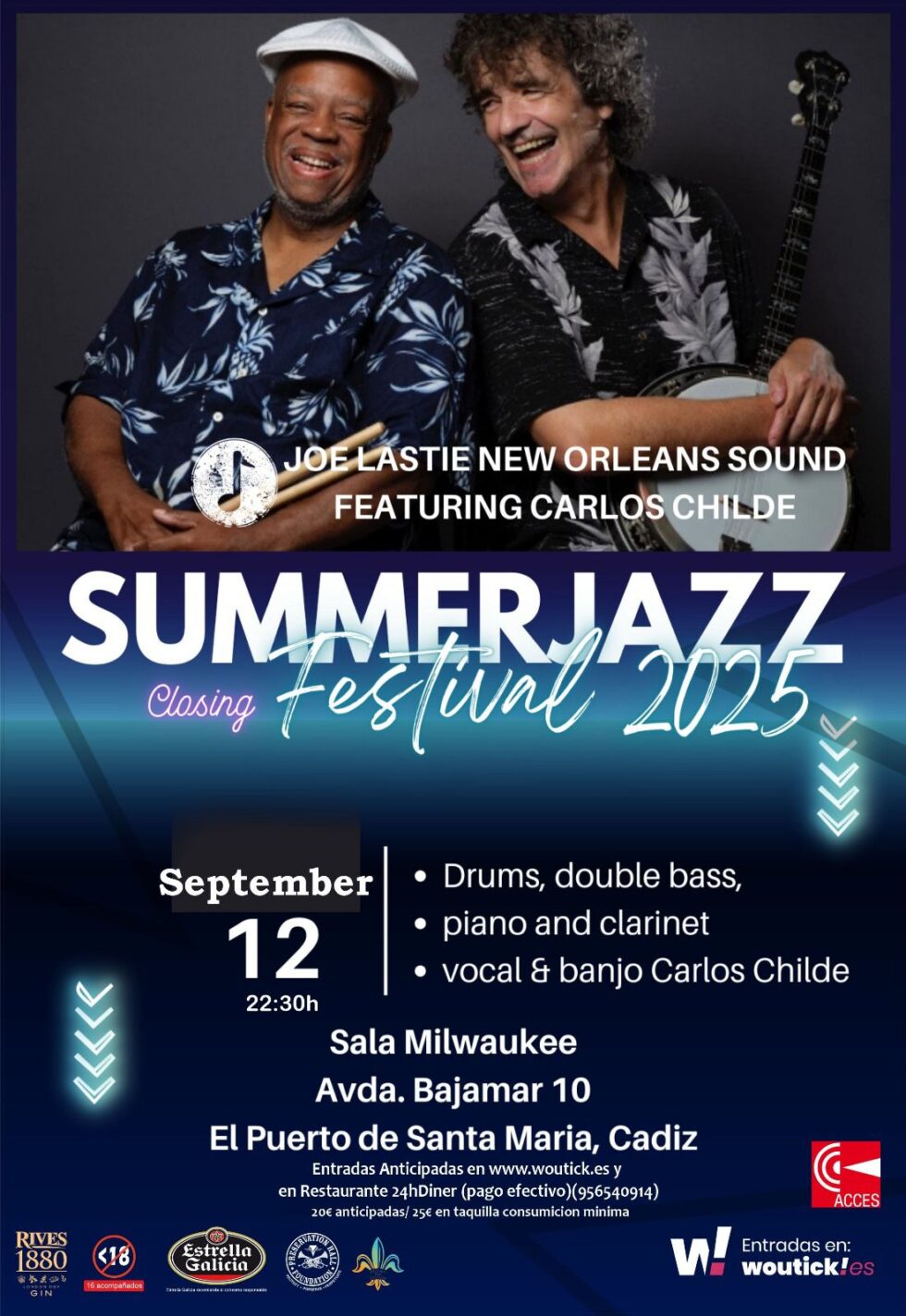 Joe Lastie New Orleans Sound con Carlos Childe en la Sala Milwaukee (El ...